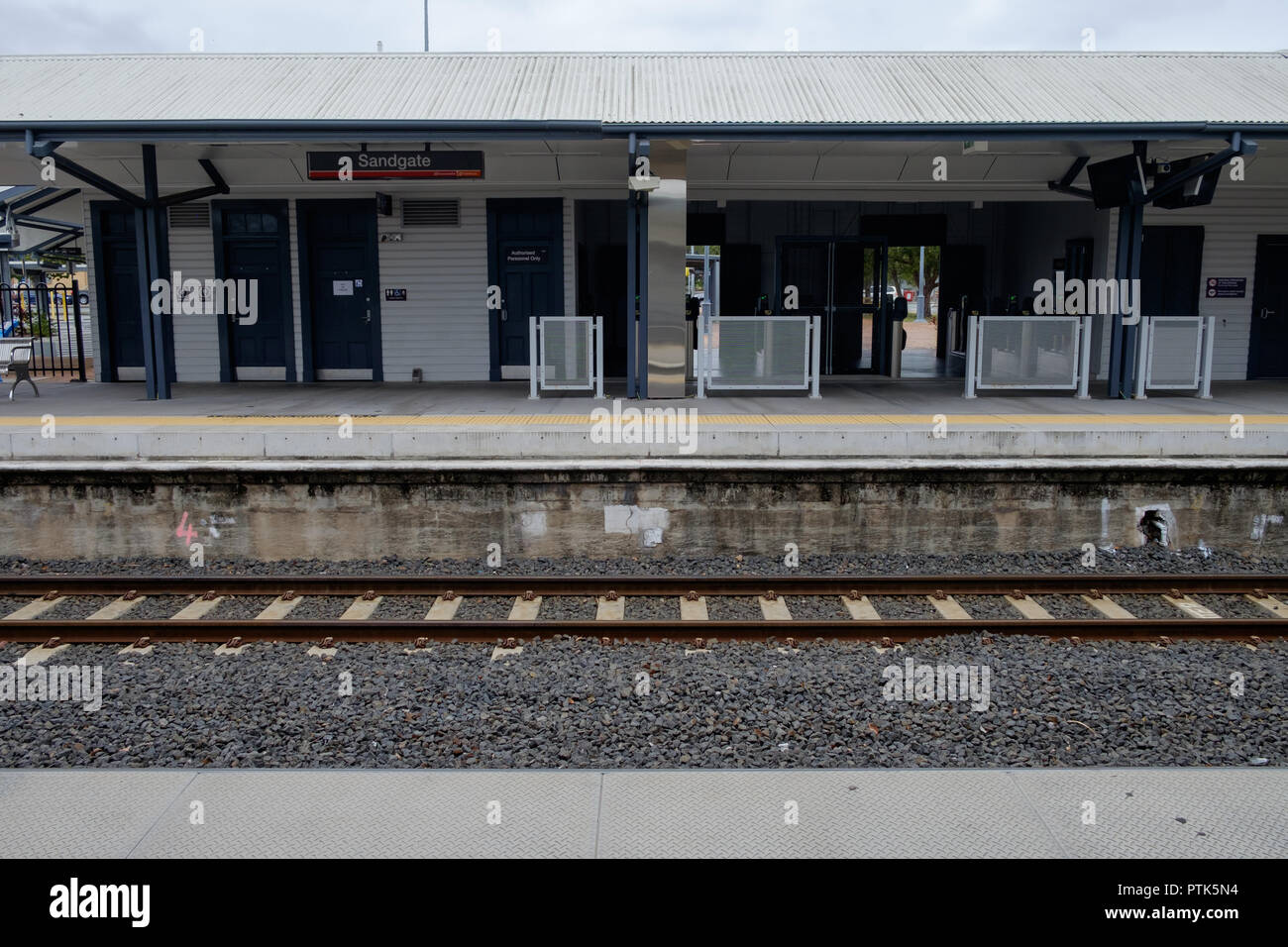 Sandgate Railway Station Stock Photo - Alamy