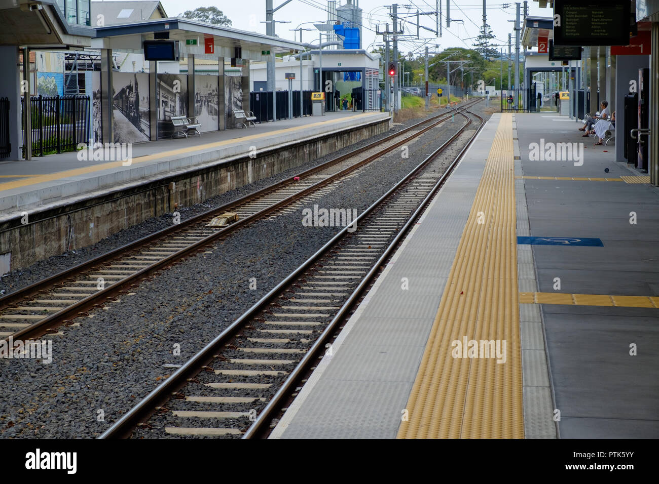 Sandgate Railway Station Stock Photo - Alamy
