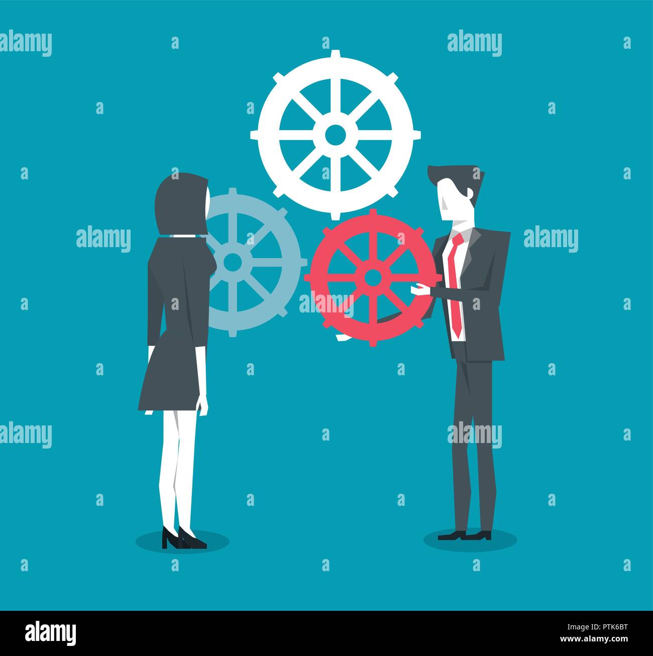 Business partners cartoon Stock Vector Image & Art - Alamy