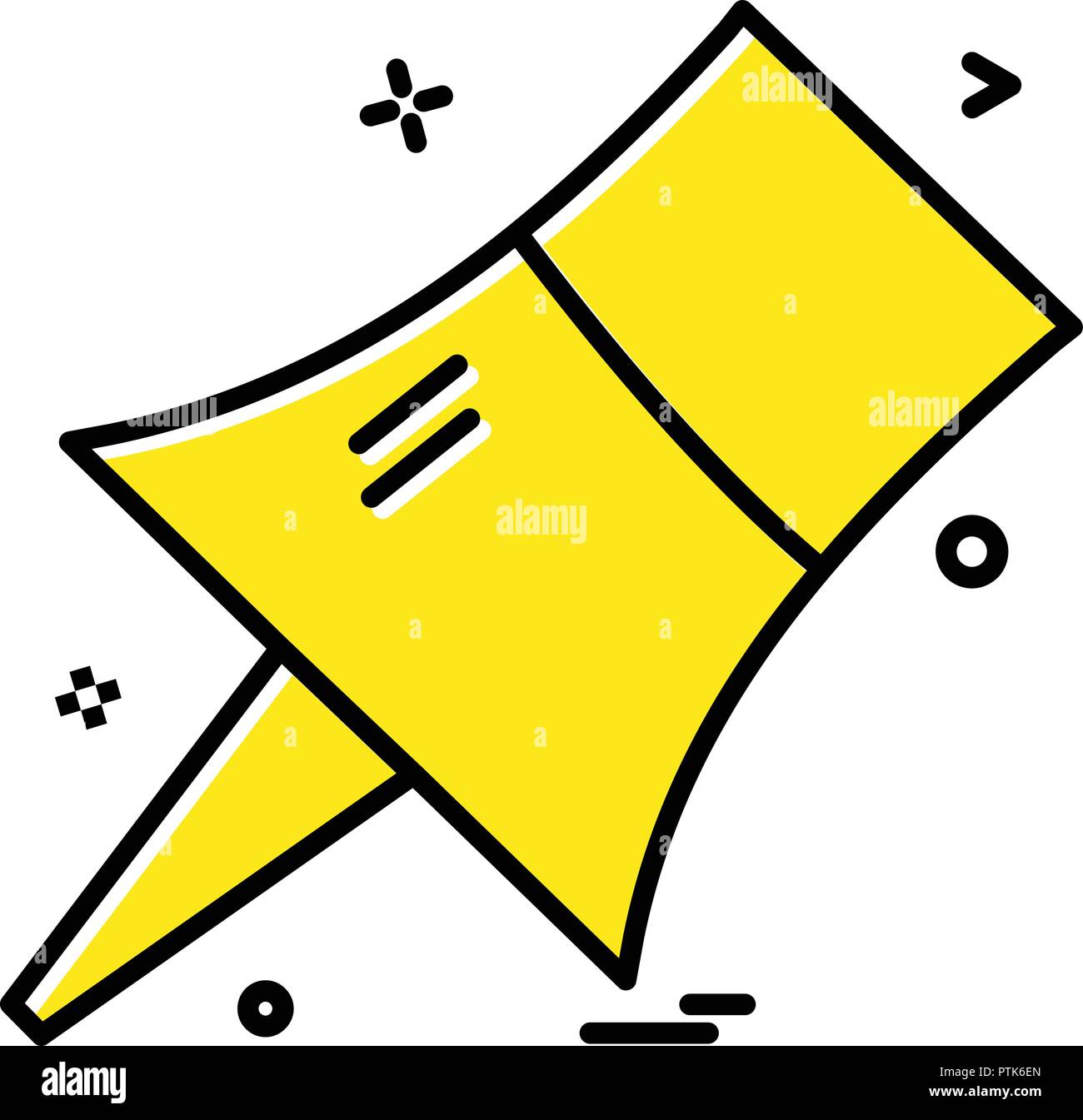 Pin icon design vector Stock Vector Image & Art - Alamy