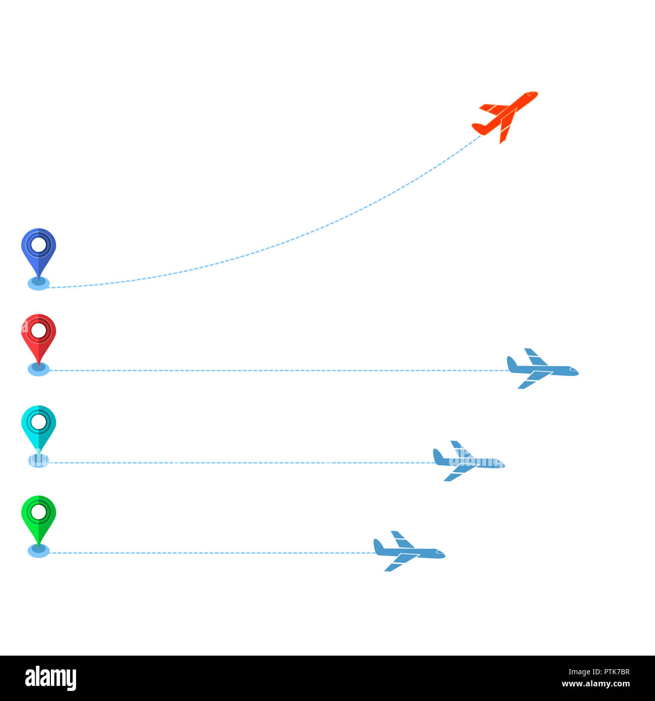Airplane markers hi-res stock photography and images - Alamy