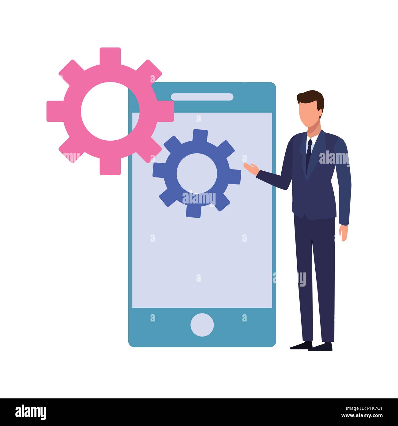 Businessman productivity cartoon Stock Vector Image & Art - Alamy