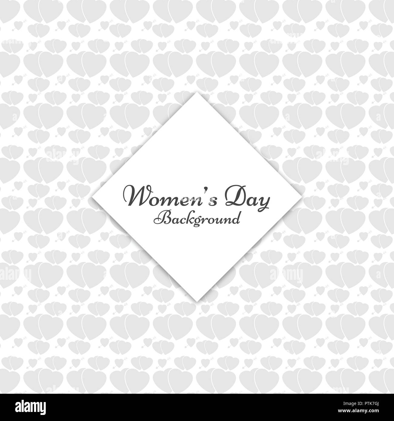 Women's day design card with creative design vector Stock Vector Image ...