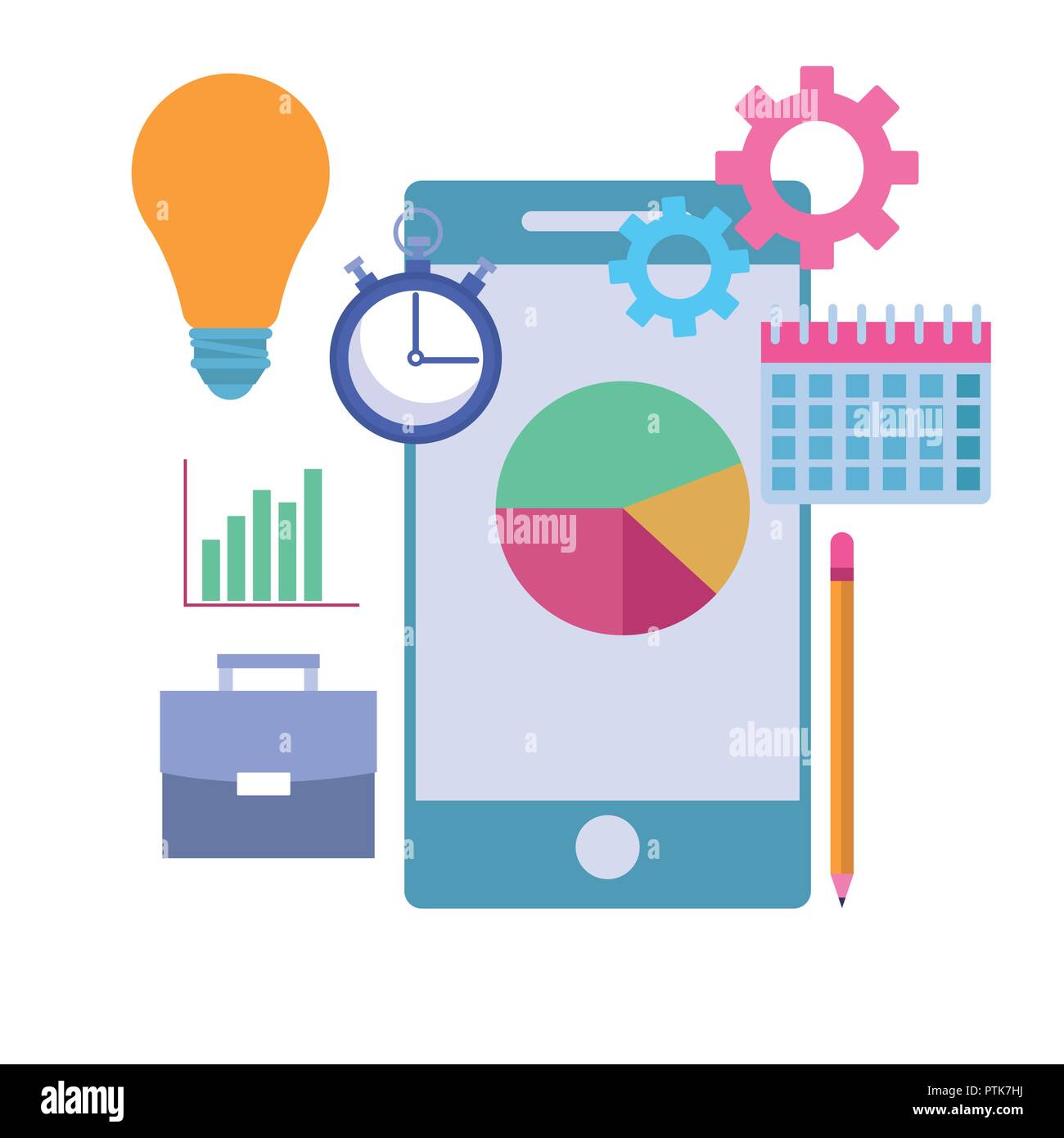 Business productivity tools cartoon Stock Vector Image & Art - Alamy