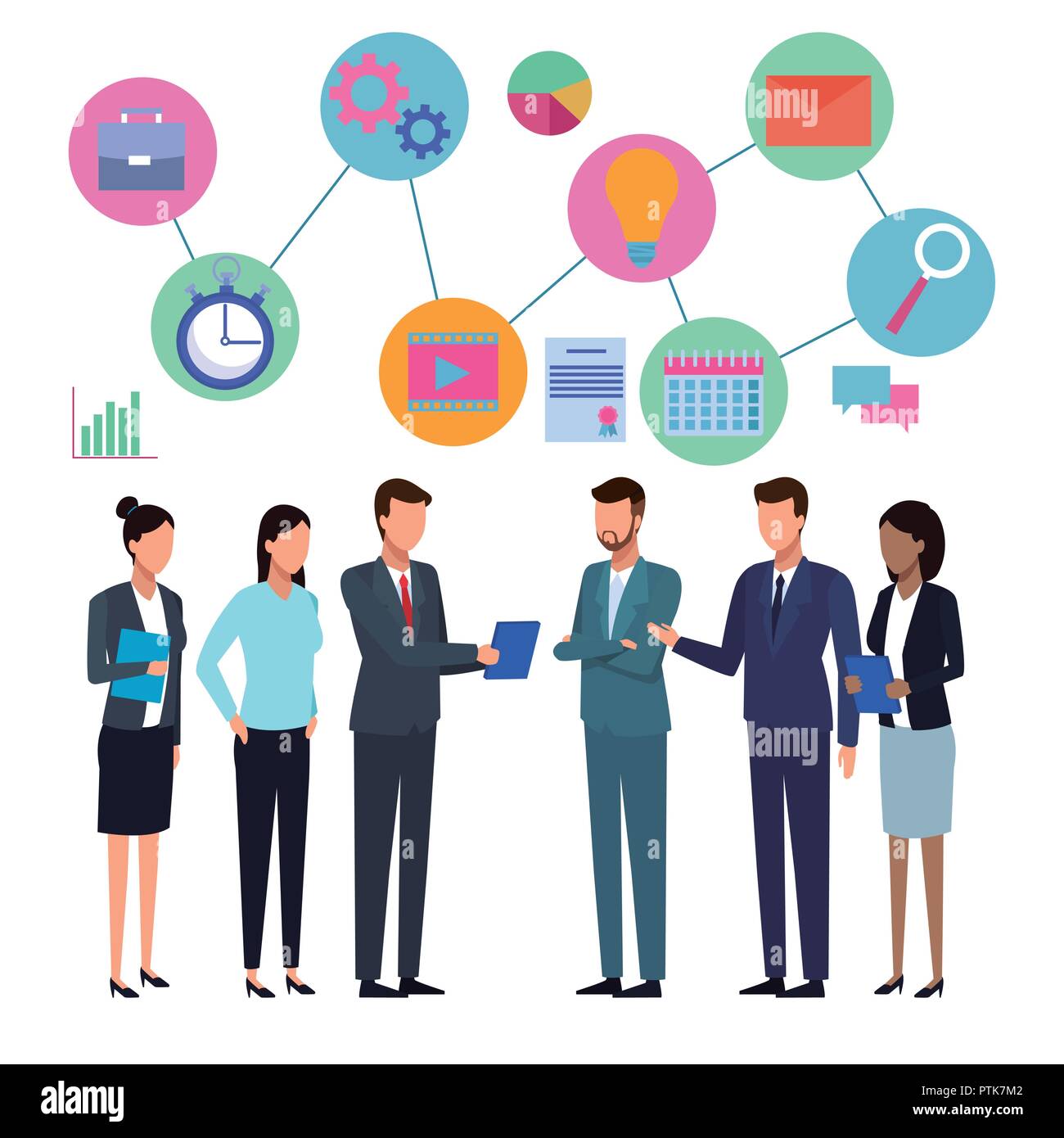 Coworking brainstorming teamwork idea Cut Out Stock Images & Pictures ...