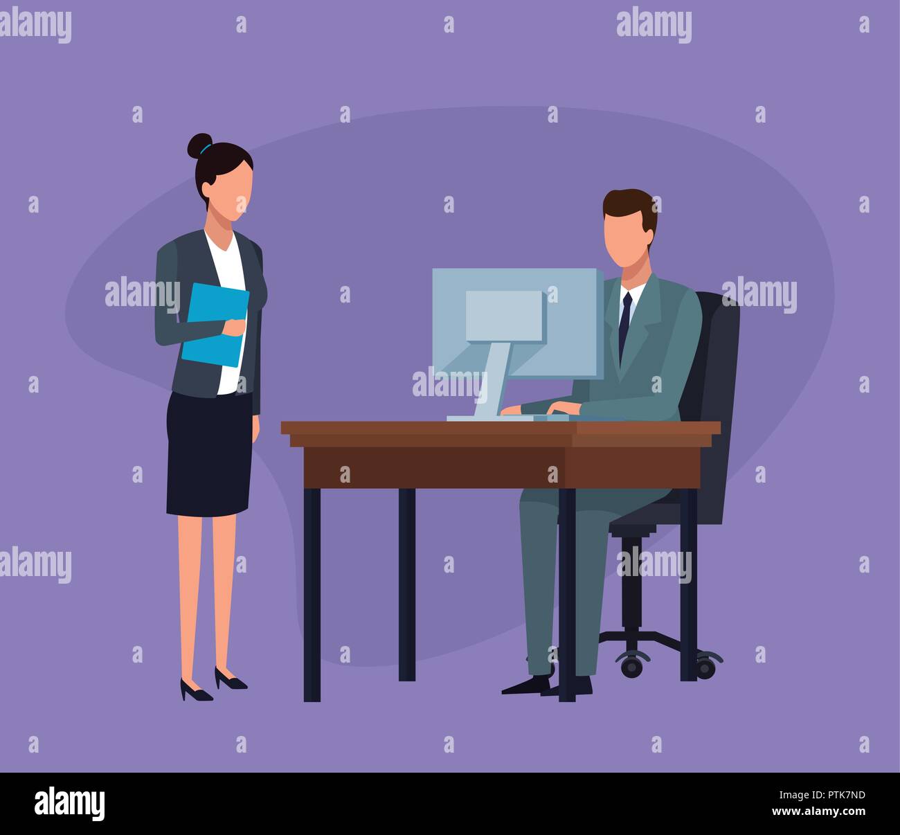 Discuss leader Stock Vector Images - Alamy