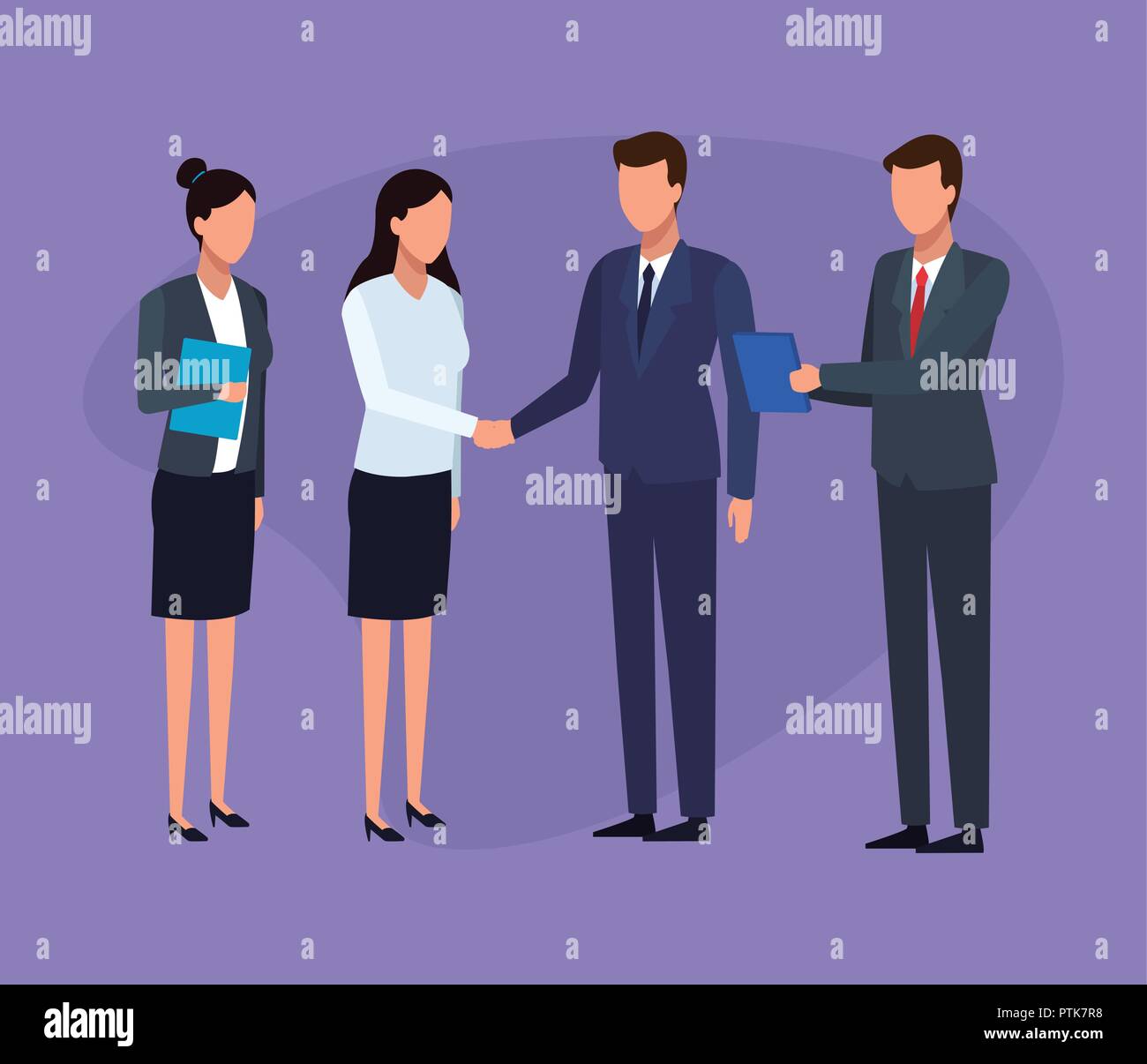 Business meeting discussing finance investment Stock Vector Images - Alamy