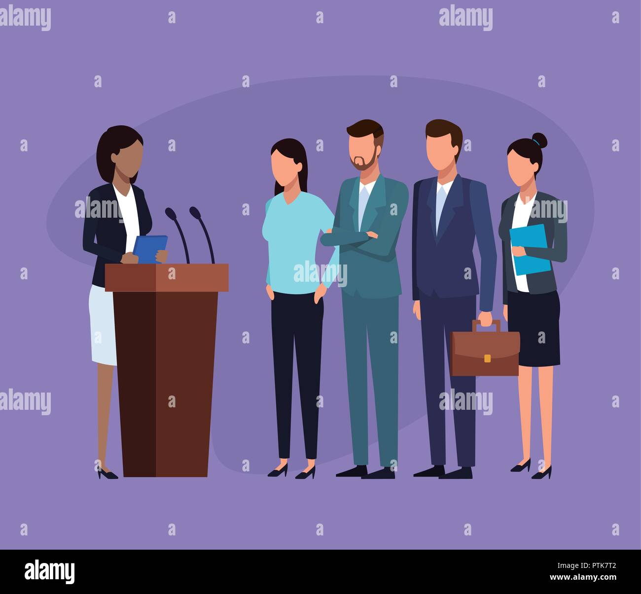 Businesswoman office speech cartoon Stock Vector Image & Art - Alamy