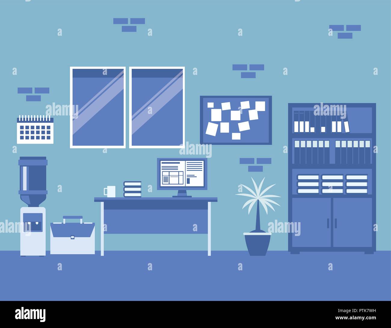 Business company office interior Stock Vector Image & Art - Alamy