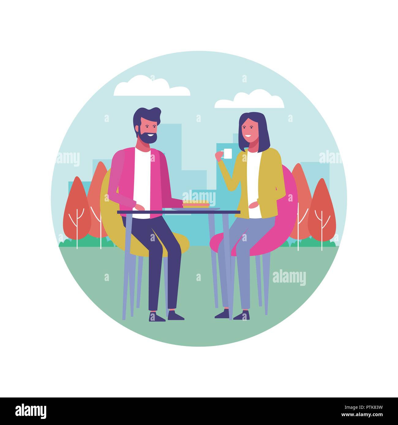 Coworking cafe Stock Vector Images - Alamy