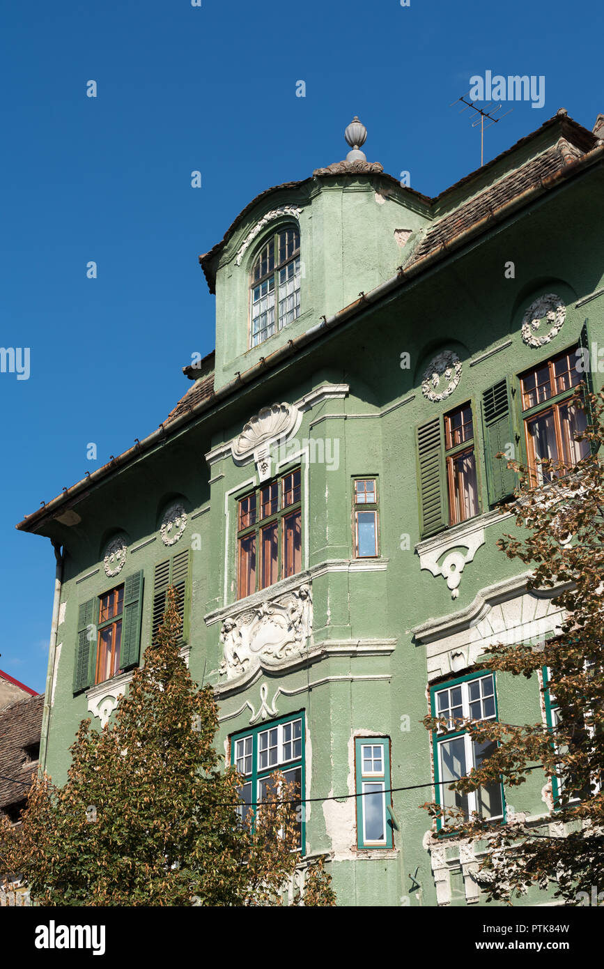 SIBIU, TRANSYLVANIA/ROMANIA - SEPTEMBER 16 : Exterior view of an ...