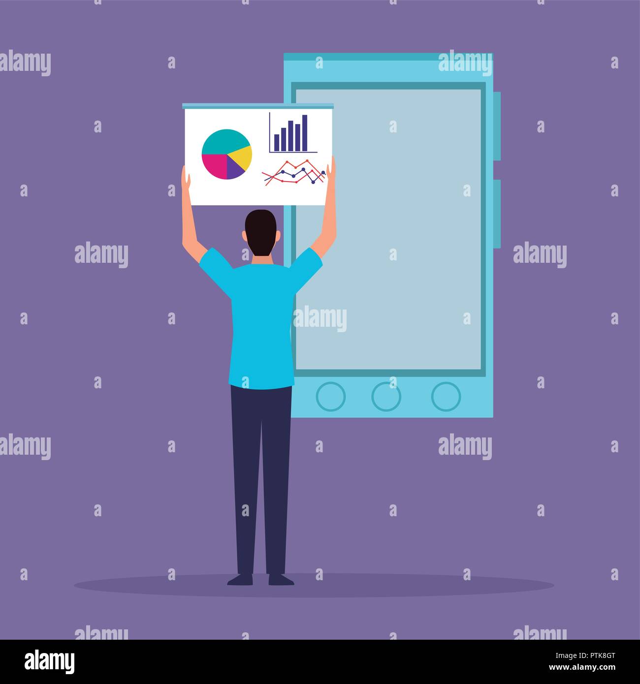 Business person presenting cartoon Stock Vector Image & Art - Alamy