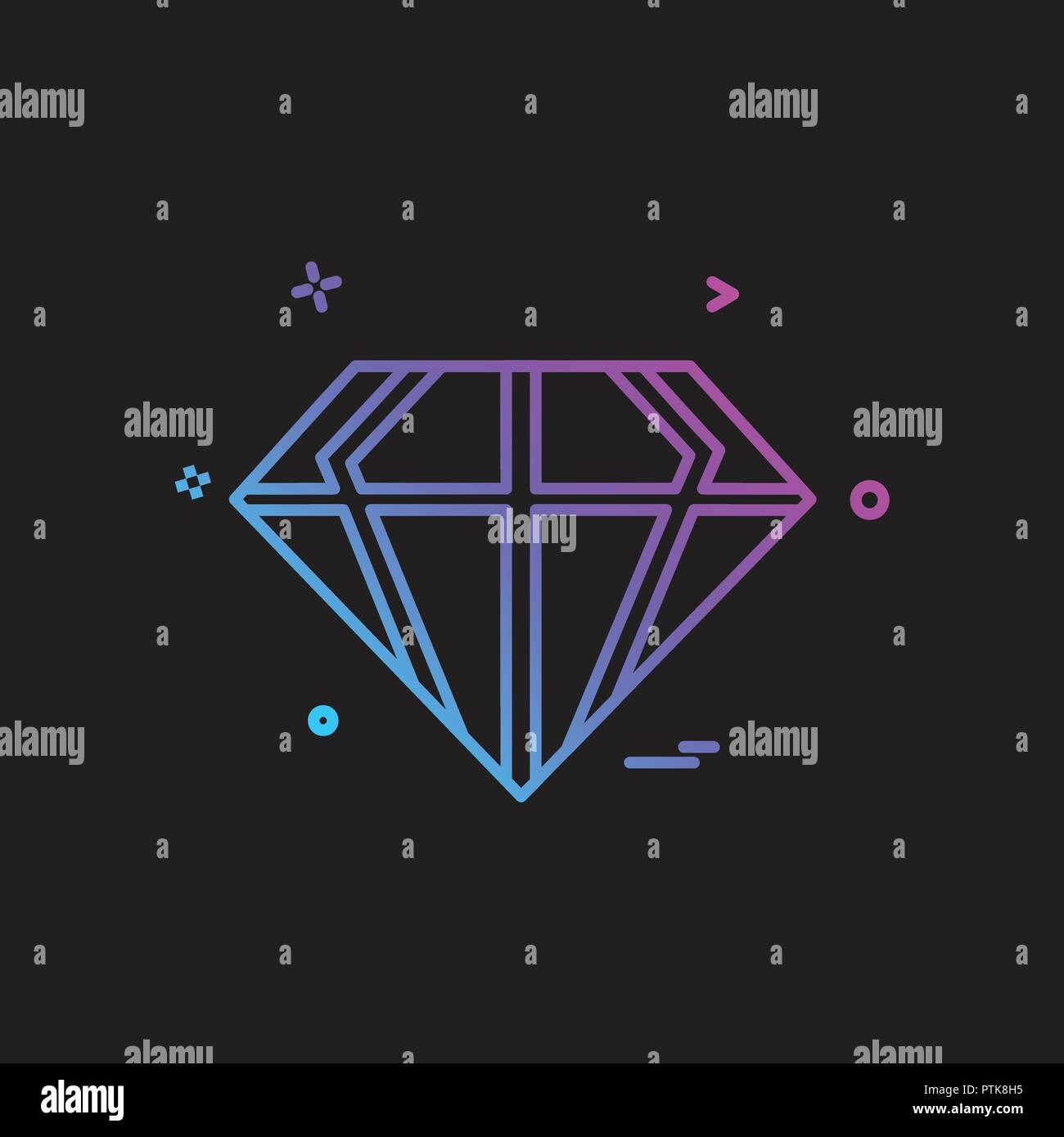 Diamond icon design vector Stock Vector Image & Art - Alamy