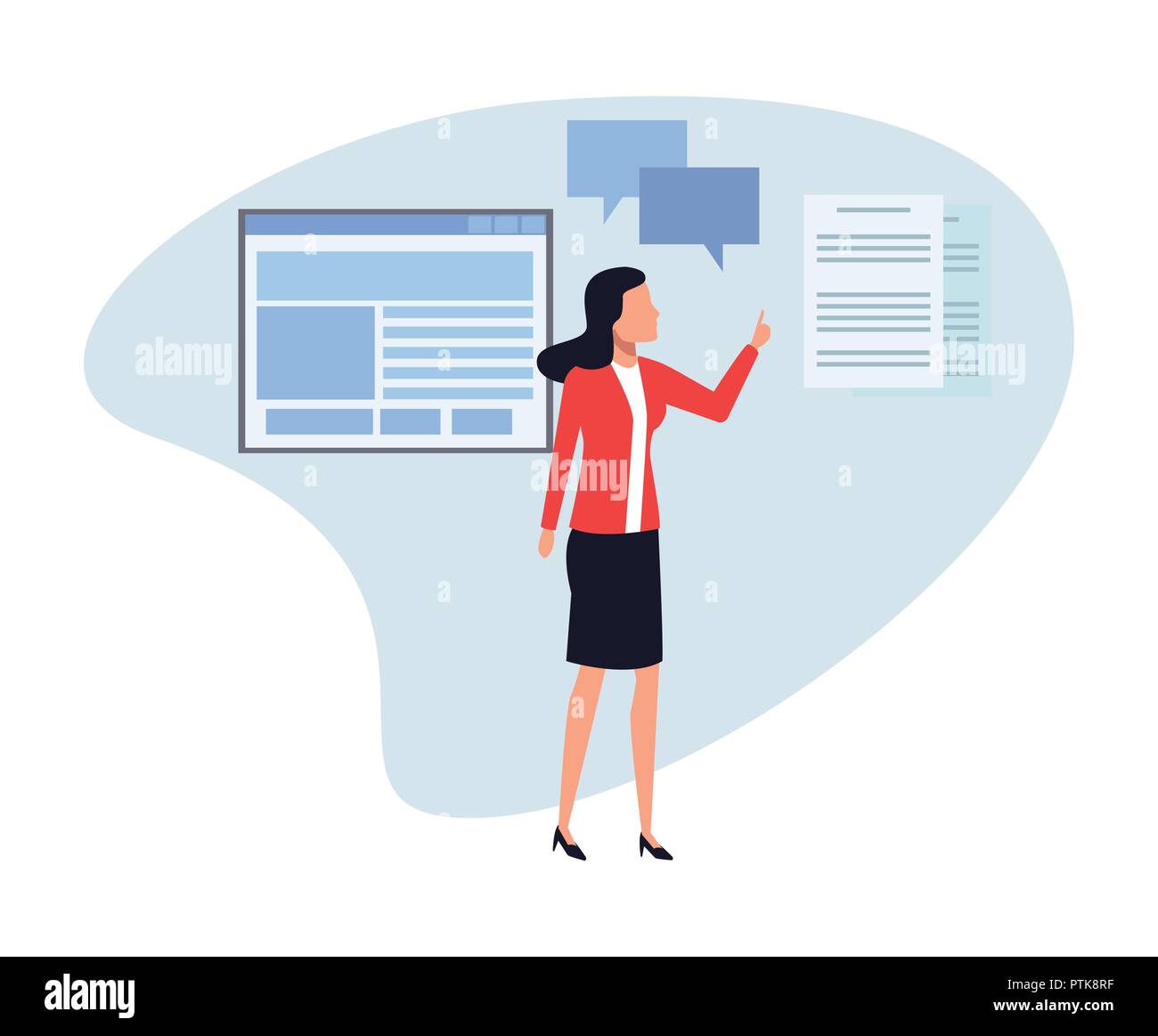 Business person presenting cartoon Stock Vector Image & Art - Alamy