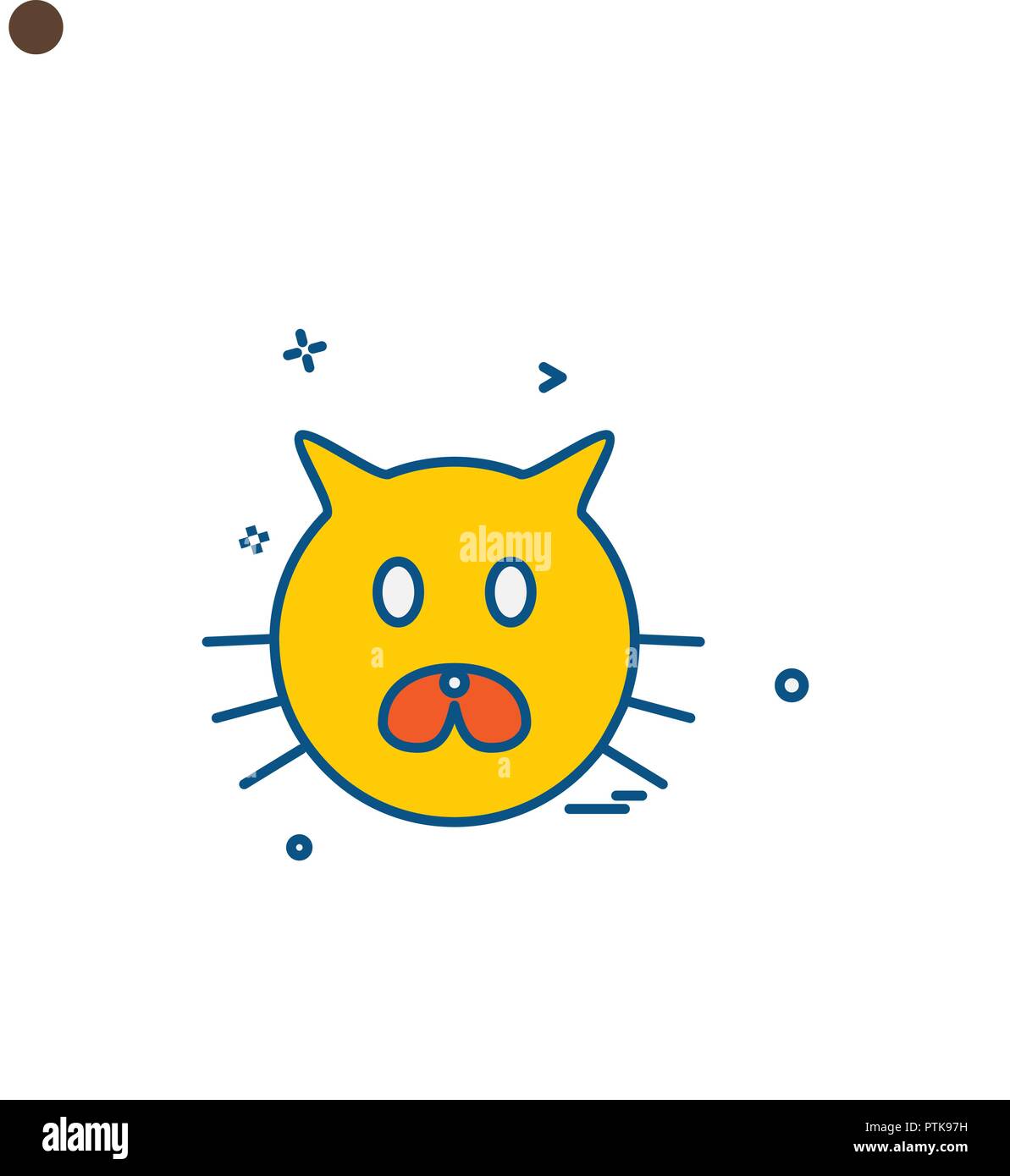 Cat icon design vector Stock Vector Image & Art - Alamy