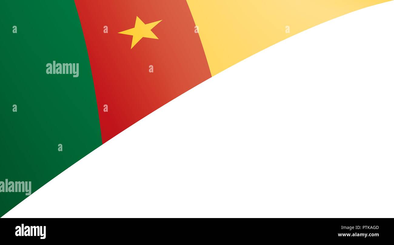 Cameroon flag, vector illustration on a white background Stock Vector ...