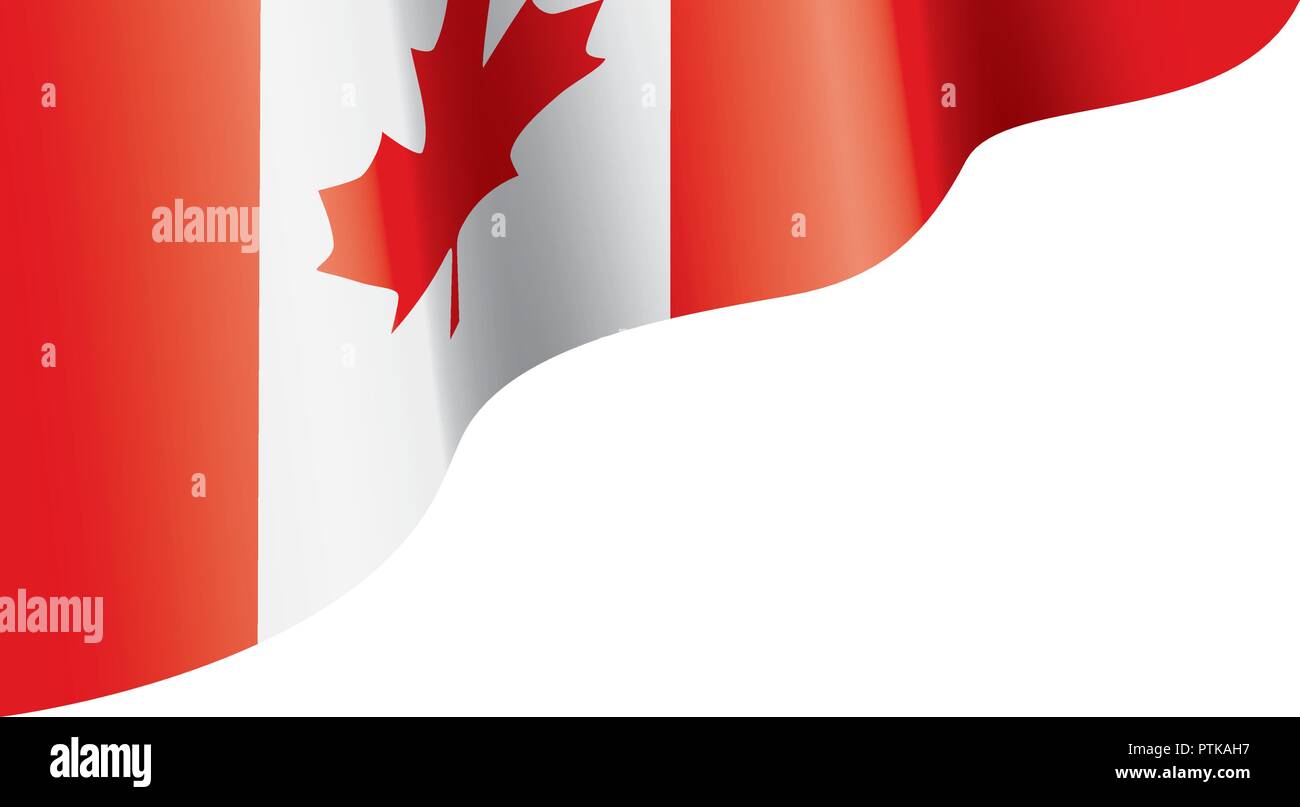 Canada flag, vector illustration on a white background Stock Vector Image & Art - Alamy