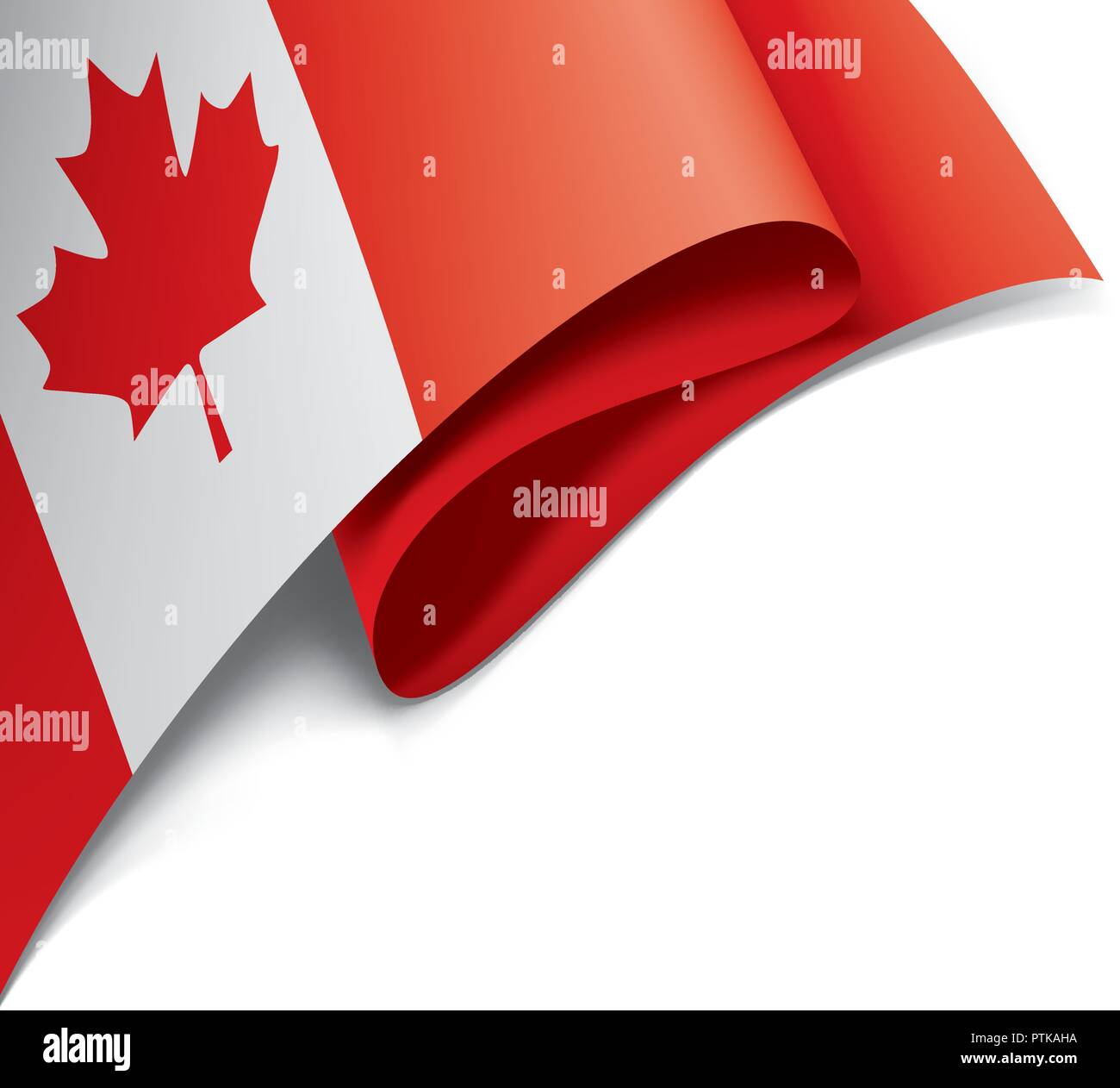 Canada flag, vector illustration on a white background Stock Vector Image & Art - Alamy