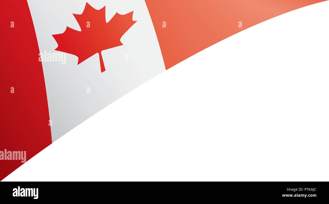 Canada flag, vector illustration on a white background Stock Vector ...