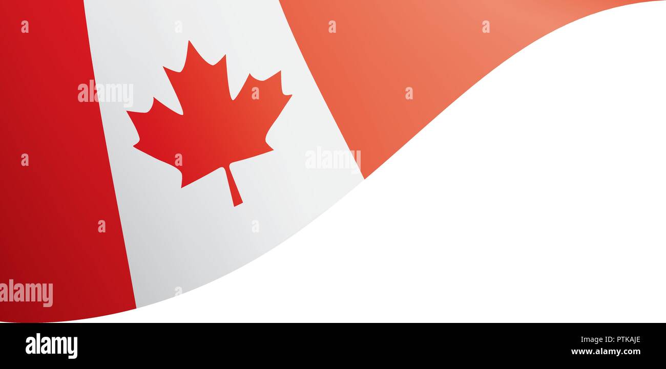 Canada flag, vector illustration on a white background Stock Vector Image & Art - Alamy