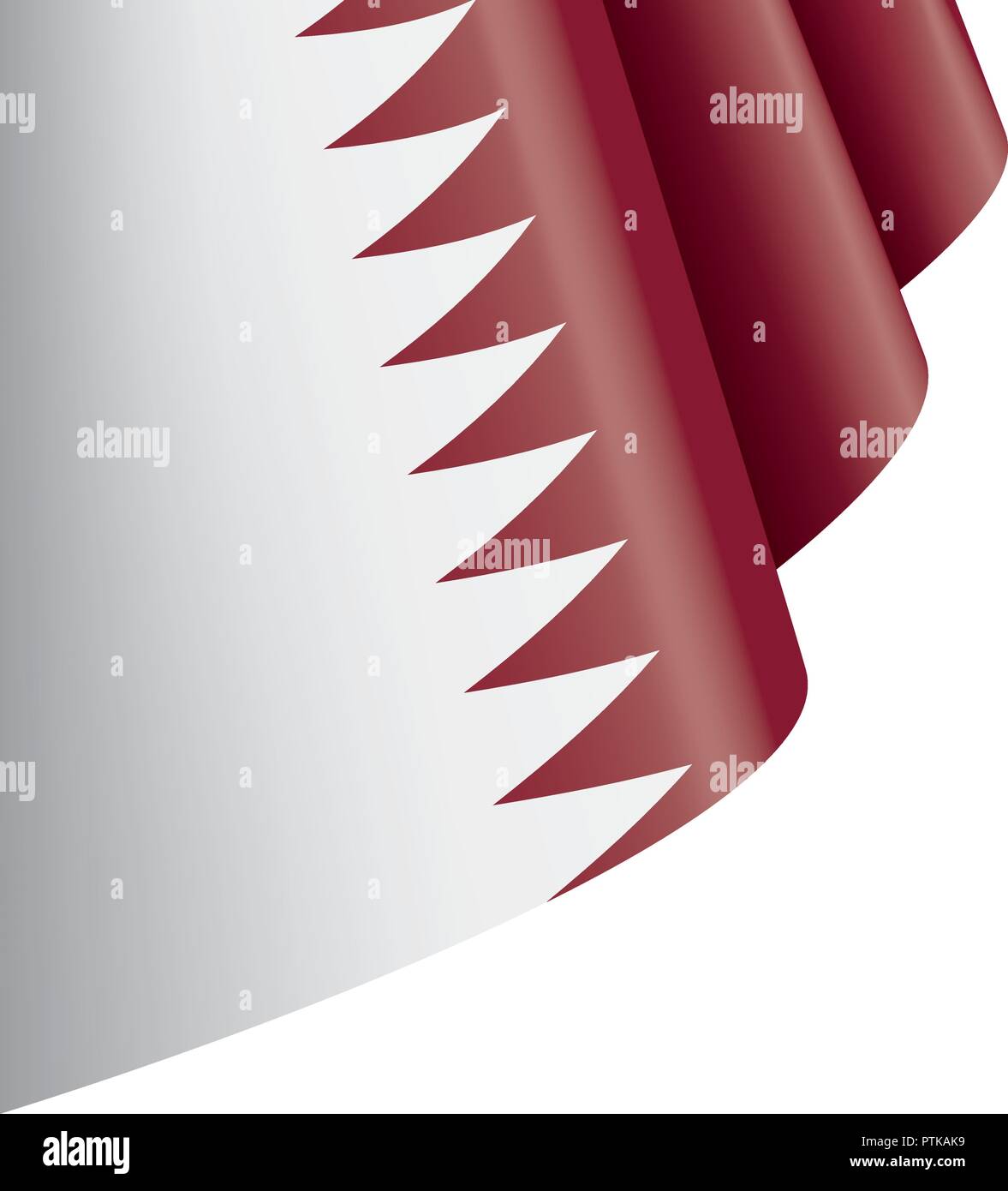 Qatar flag, vector illustration on a white background Stock Vector ...