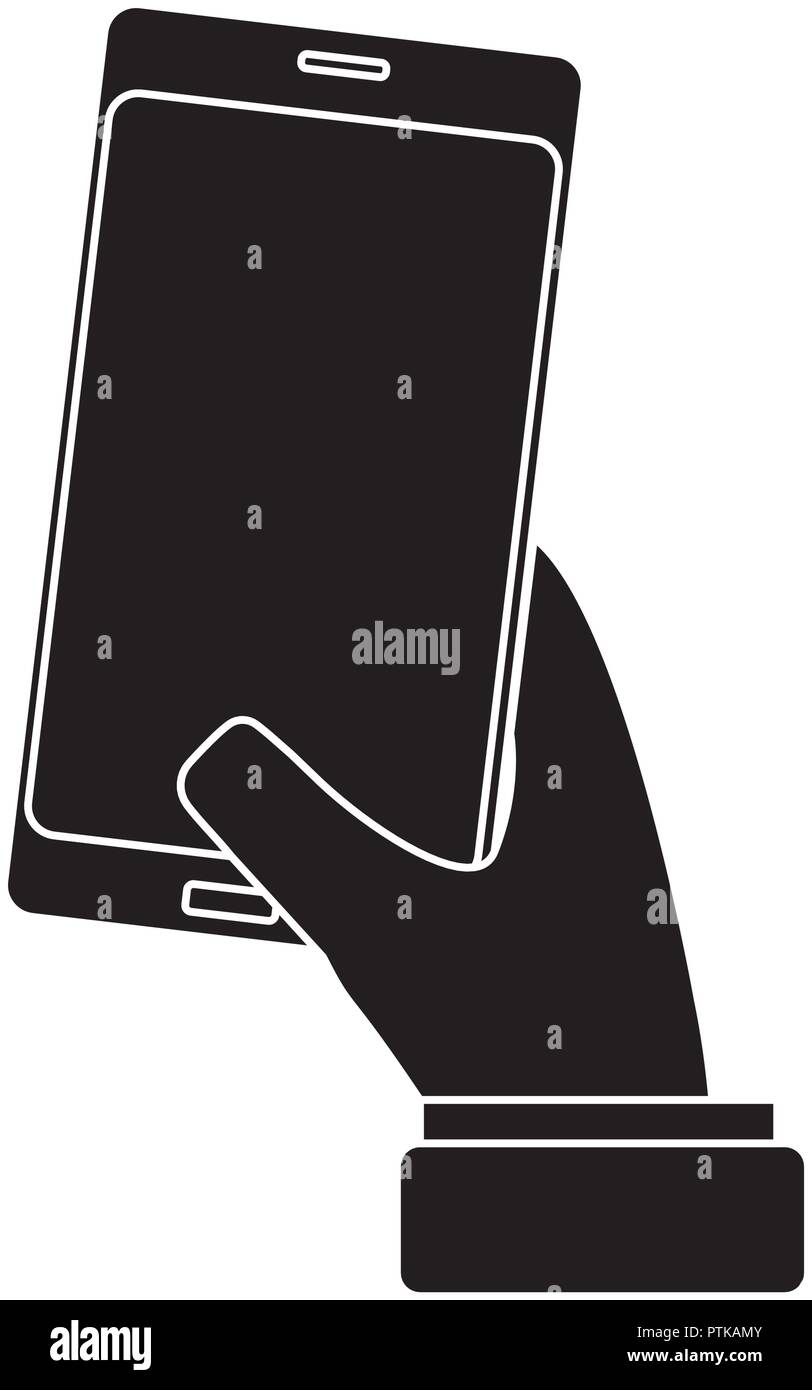 hand with phone Stock Vector Image & Art - Alamy