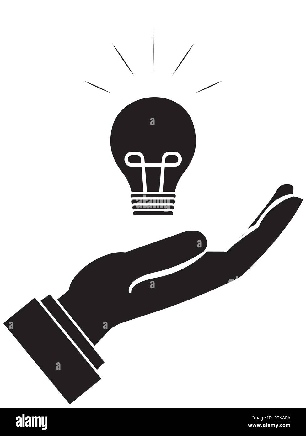 hand and idea Stock Vector Image & Art - Alamy