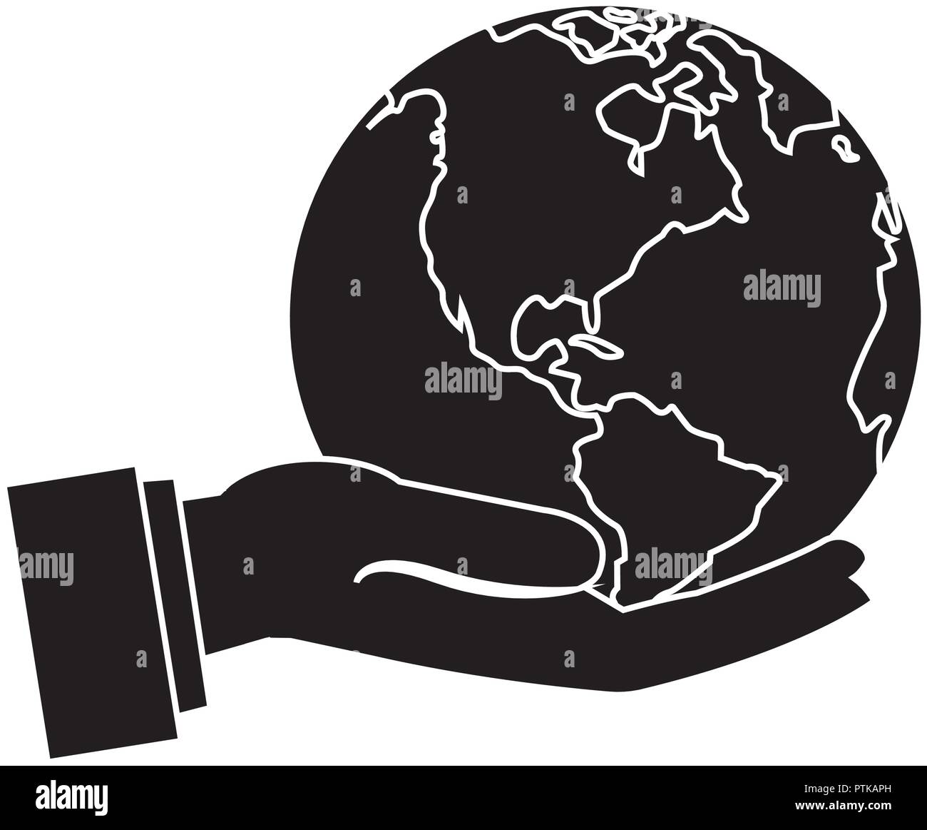 Handing the world Stock Vector Image & Art - Alamy
