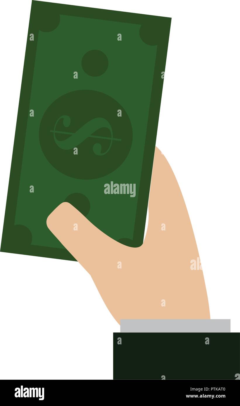 hand with money Stock Vector Image & Art - Alamy