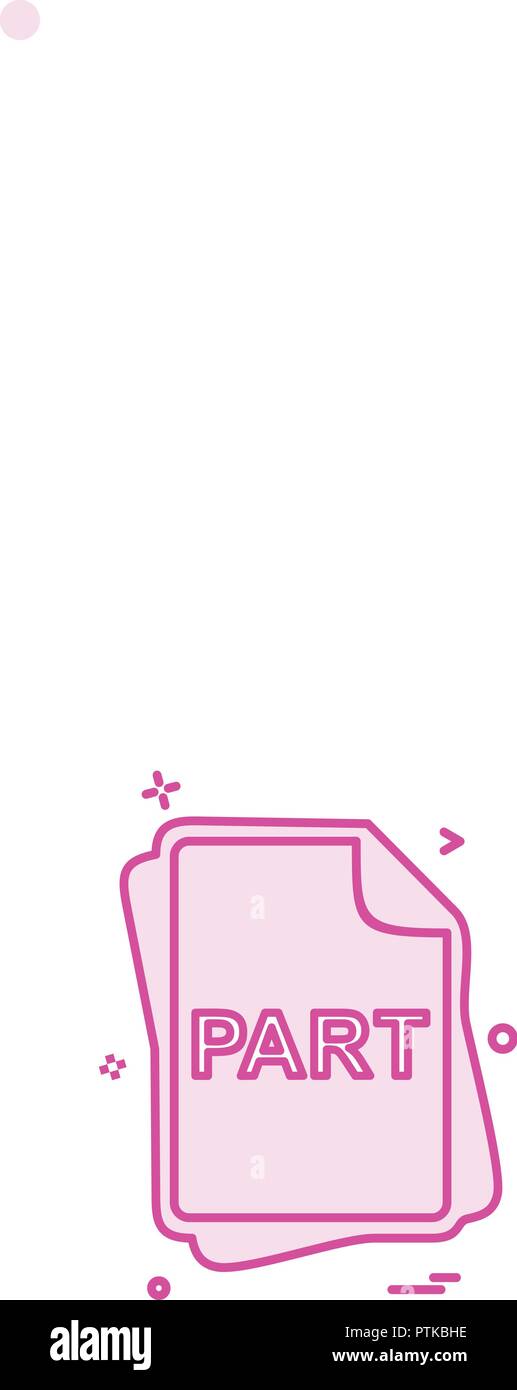 PART file type icon design vector Stock Vector Image & Art - Alamy