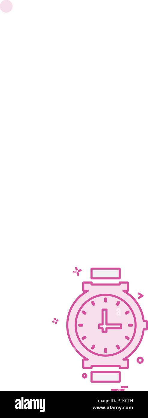 Watch icon design vector Stock Vector Image & Art - Alamy