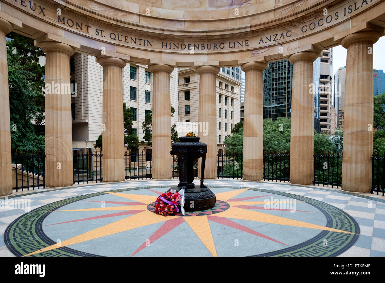 ANZAC Square - Shrine of Remembrance Stock Photo - Alamy