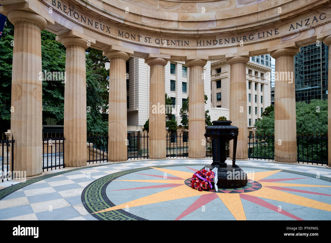 ANZAC Square - Shrine of Remembrance Stock Photo - Alamy