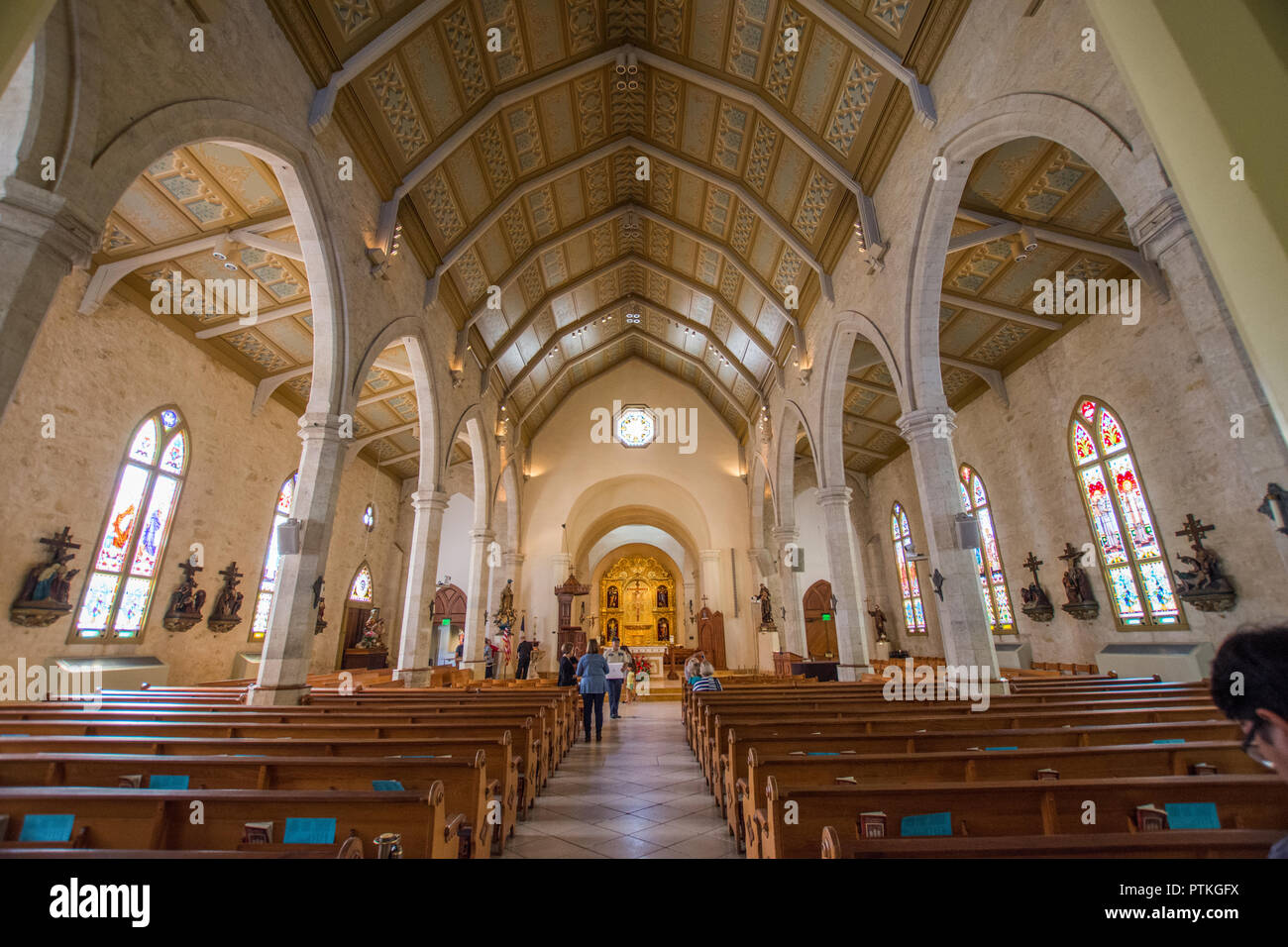 San Fernando Cathedral in Main Plaza Next to River Walk in San Antonio ...