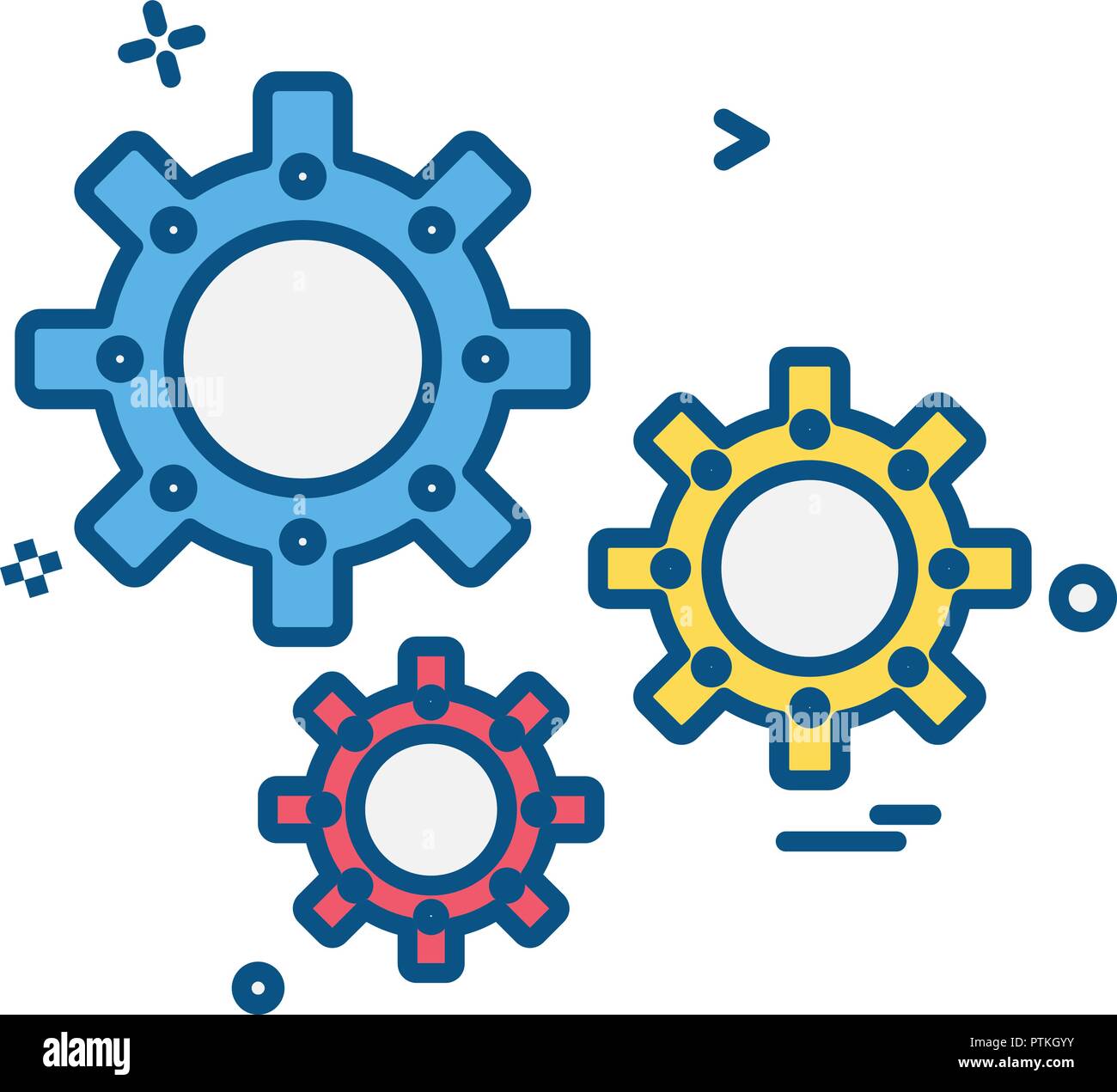 Setting Gear icon design vector Stock Vector Image & Art - Alamy