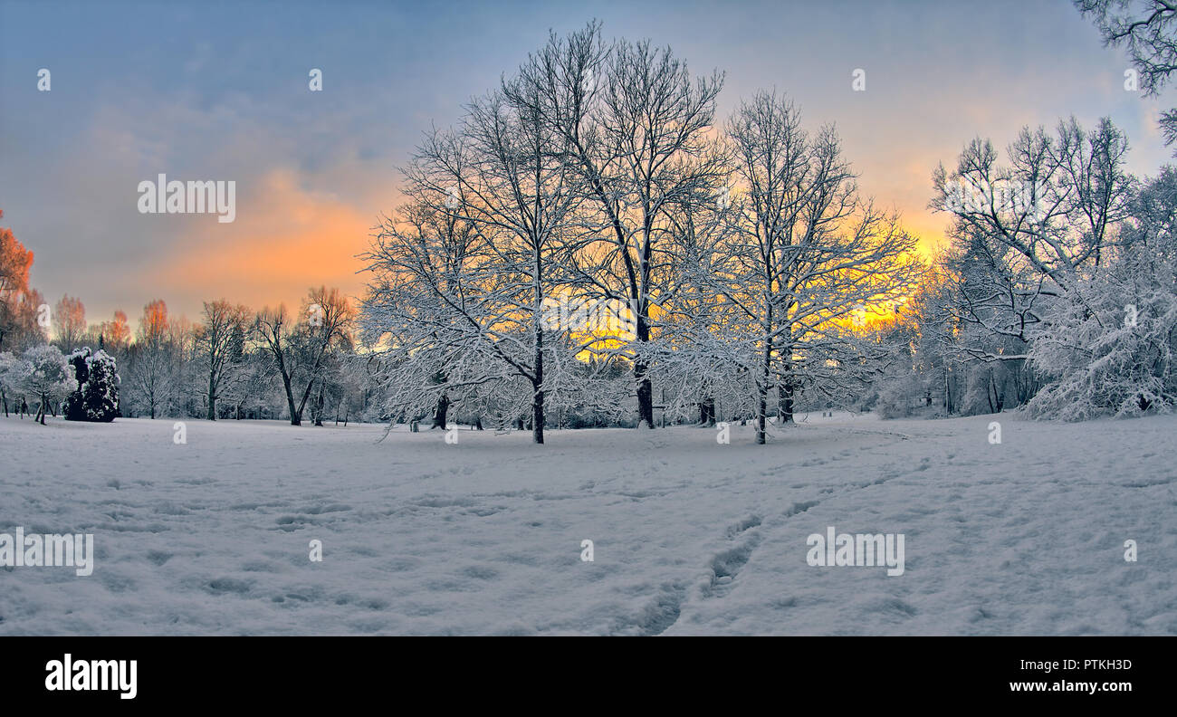 Hdr sunset frost hi-res stock photography and images - Alamy