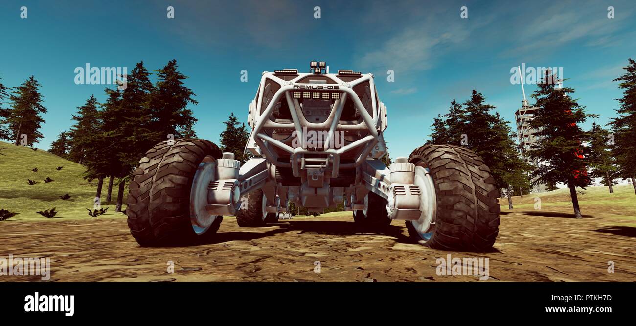 Extremely detailed and realistic high resolution 3d image of a space ...