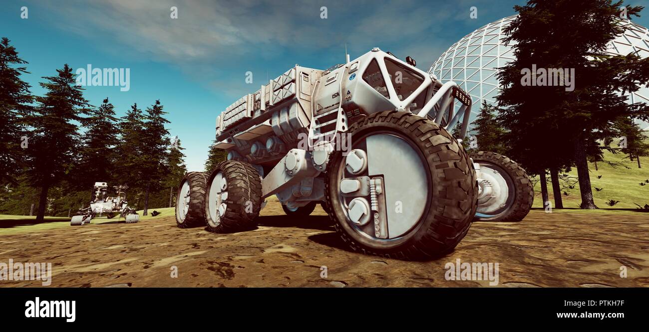 Extremely detailed and realistic high resolution 3d image of a space ...