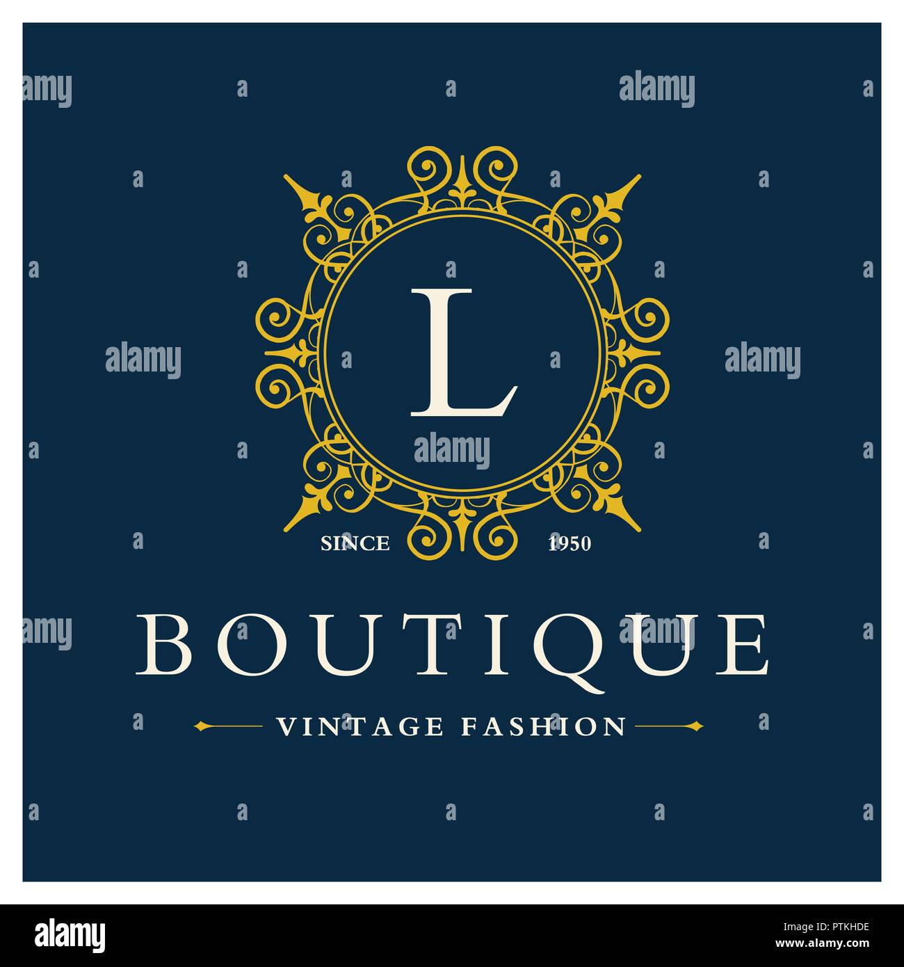 Alphabetical logo design with creative typography vector Stock Vector ...