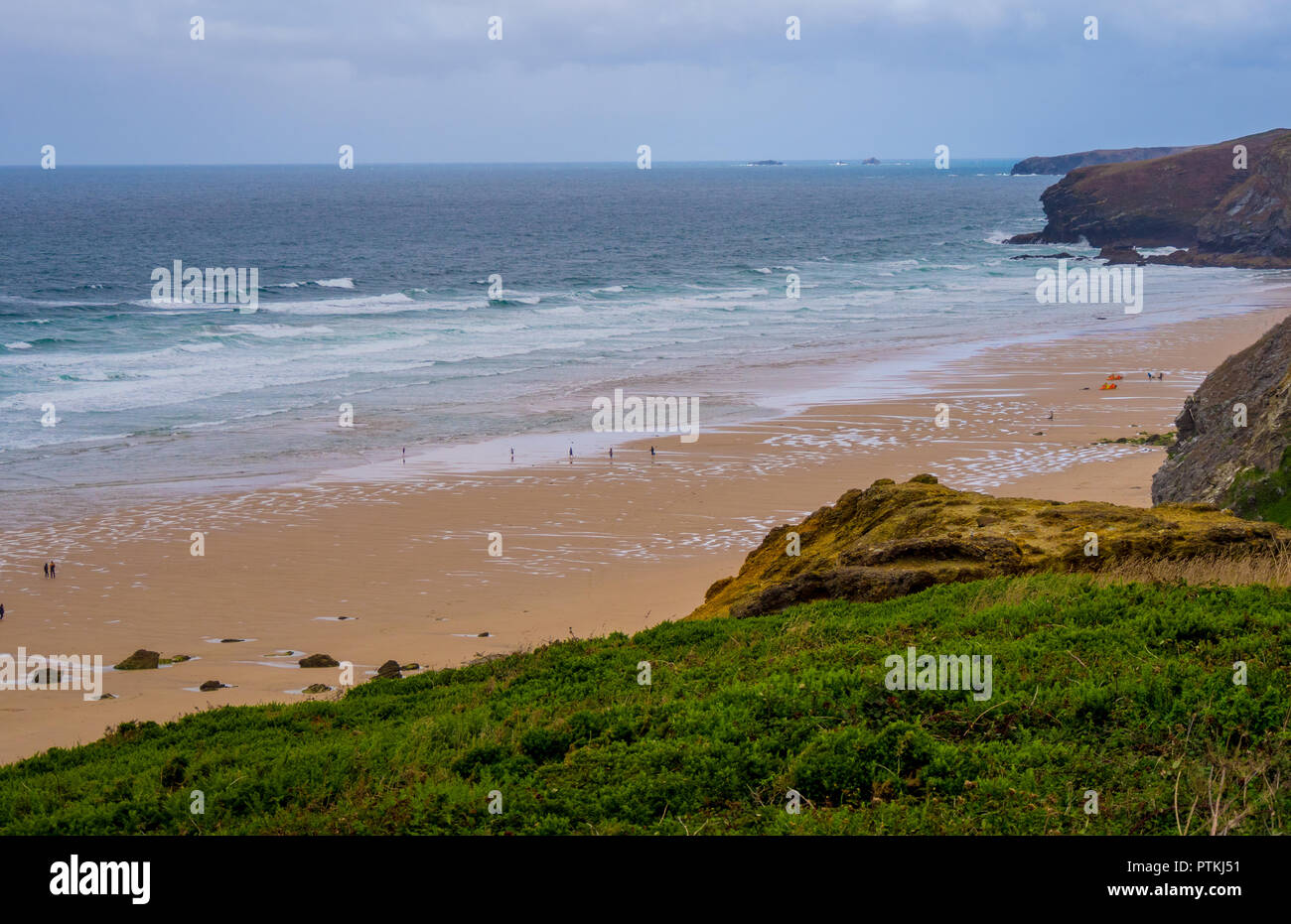 The beautiful sandy beaches in Cornwall England Stock Photo - Alamy