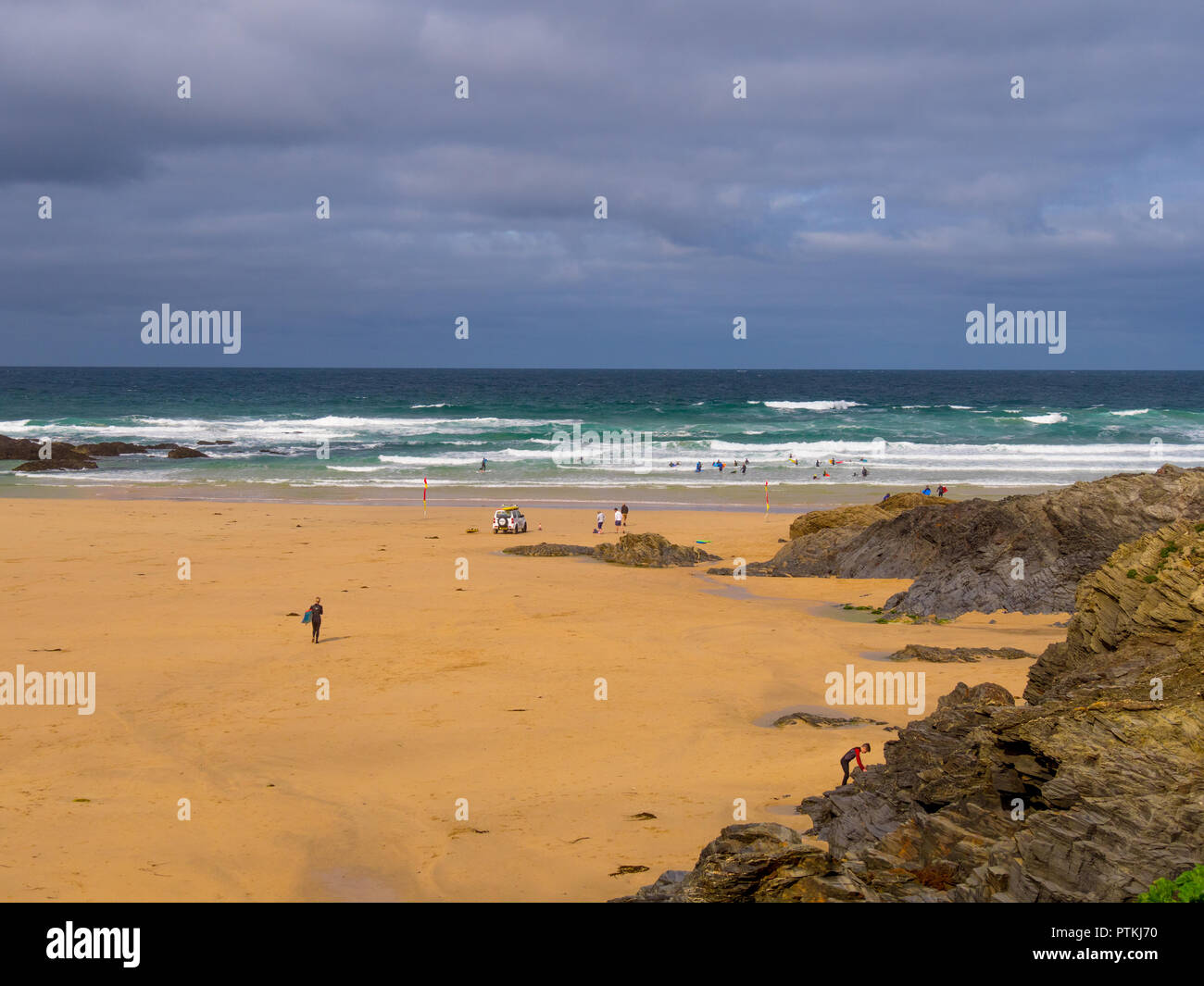 The beautiful sandy beaches in Cornwall England Stock Photo - Alamy
