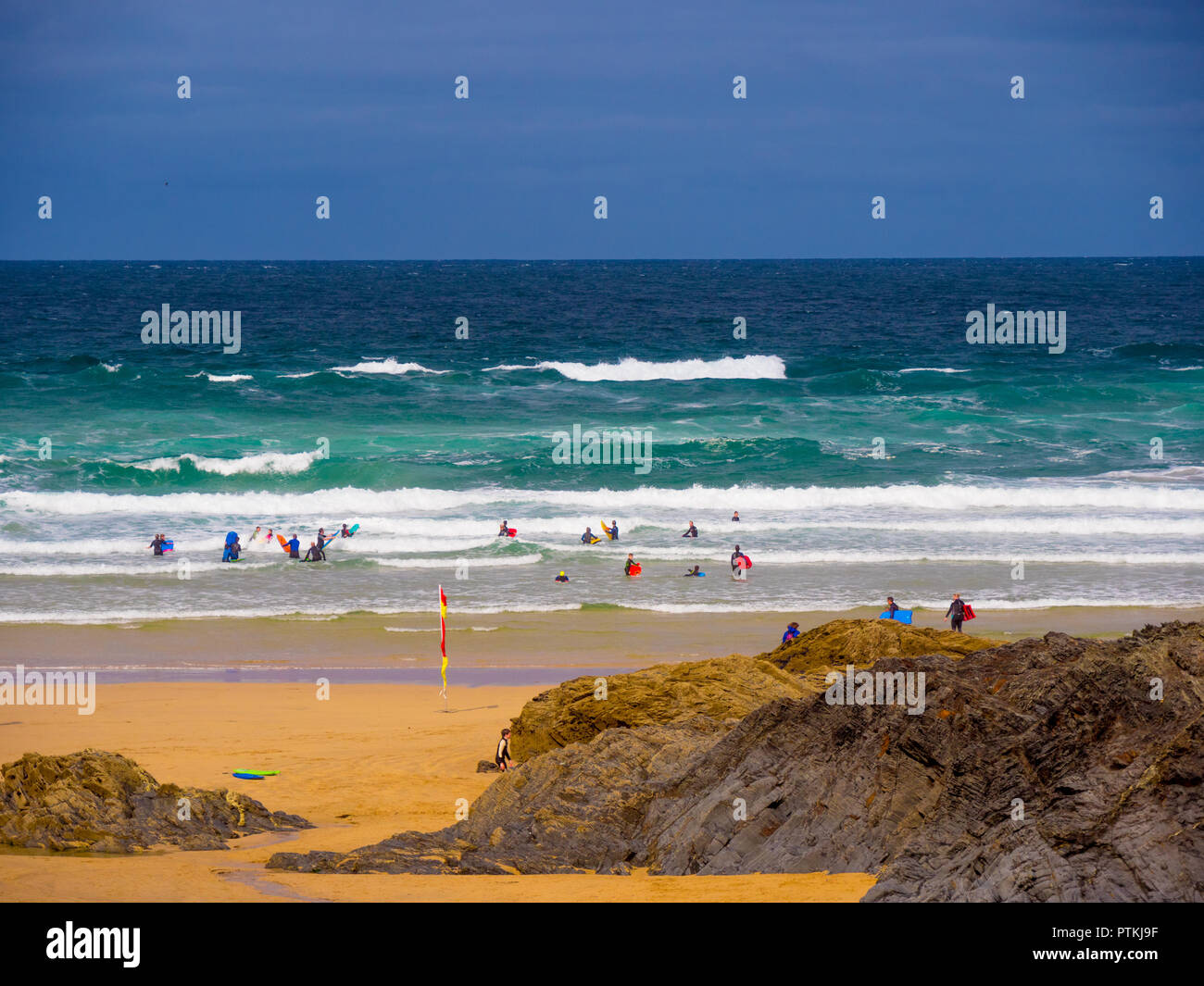 The beautiful sandy beaches in Cornwall England Stock Photo - Alamy