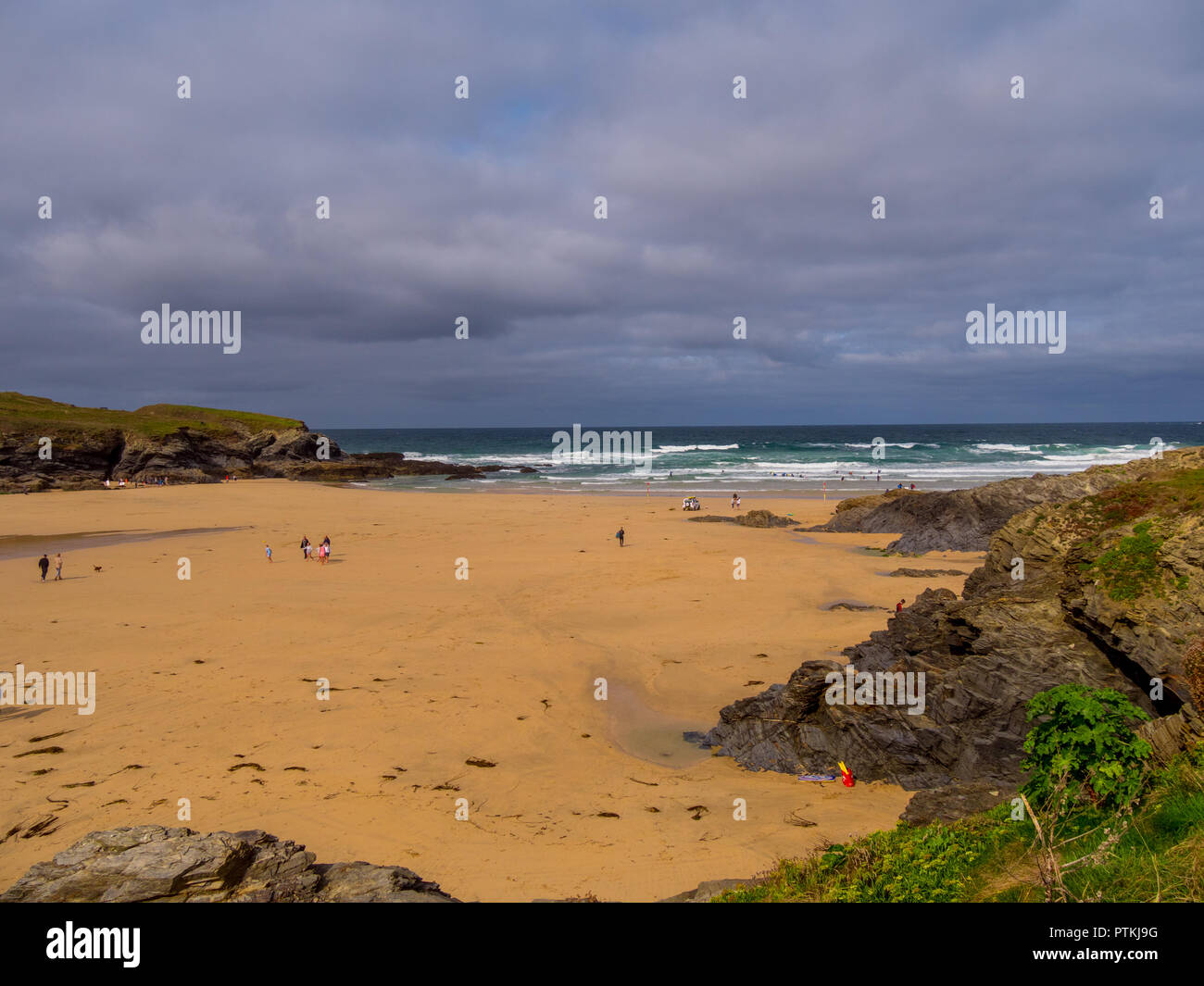 The beautiful sandy beaches in Cornwall England Stock Photo - Alamy
