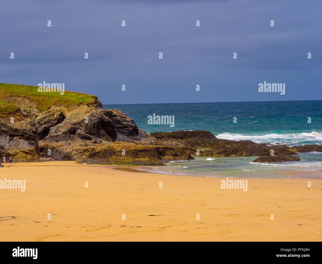 The beautiful sandy beaches in Cornwall England Stock Photo - Alamy