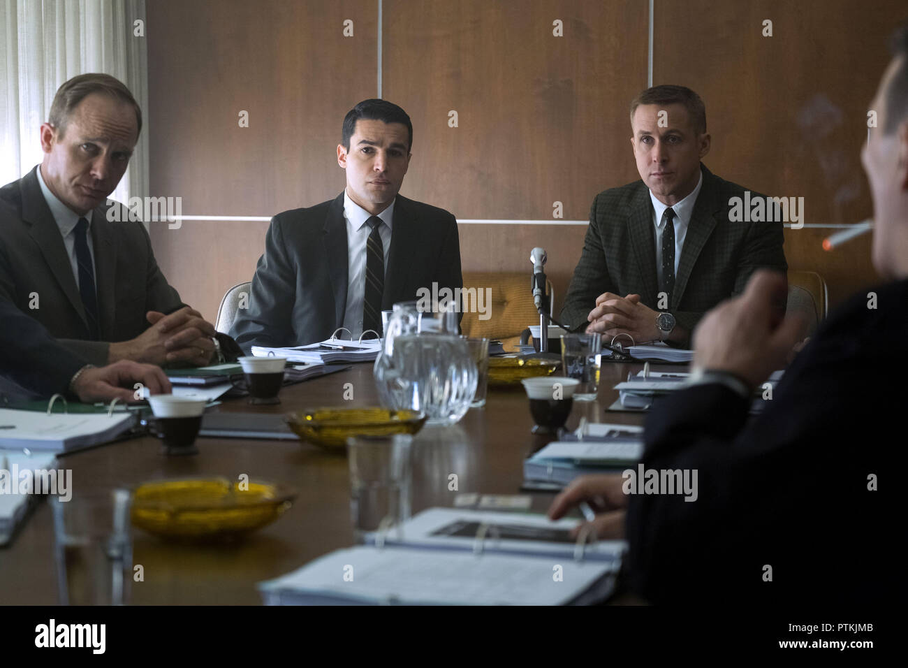 FIRST MAN, (l to r) Ethan Embry, Christopher Abbott, Ryan Gosling, 2018 ...