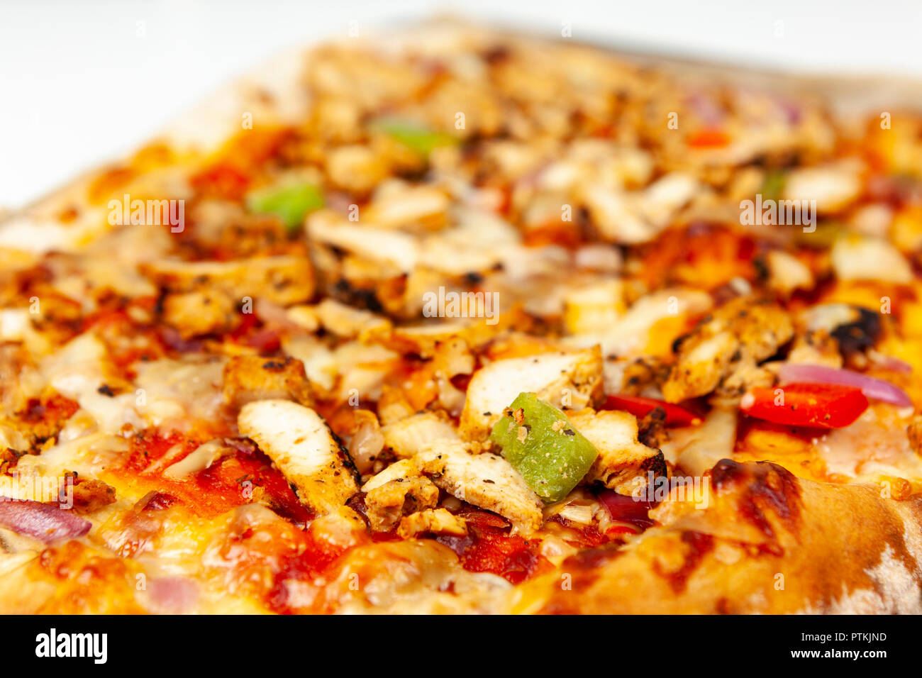 Chicken pizza top view hi-res stock photography and images - Alamy