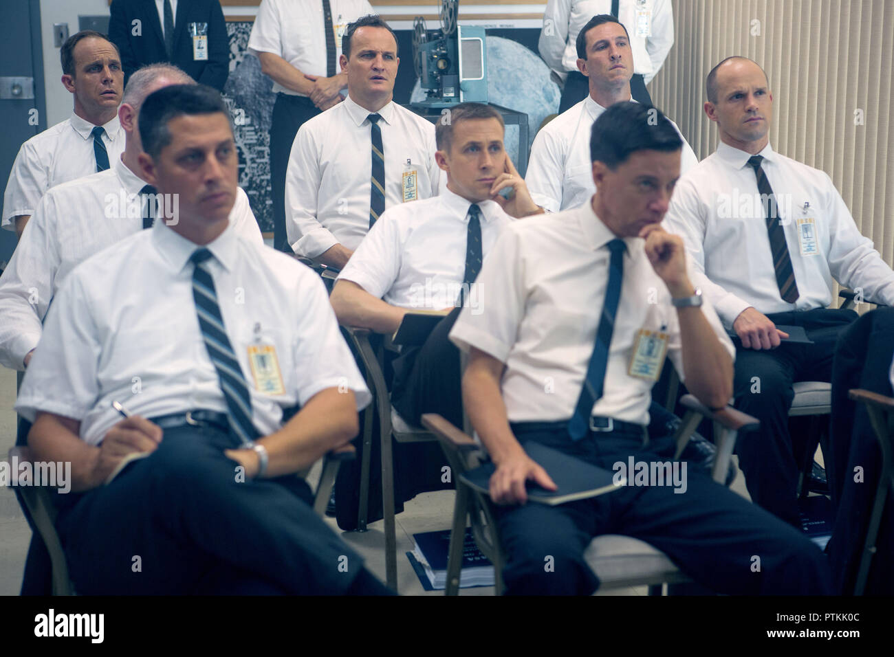 FIRST MAN, (left to right, back row), Ethan Embry, Jason Clarke, Pablo ...
