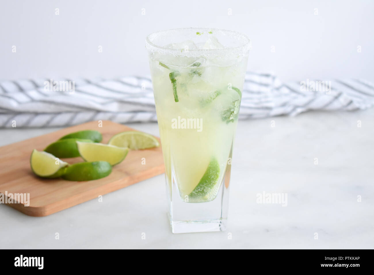Mint Limeade Fizz Stock Photo - Alamy