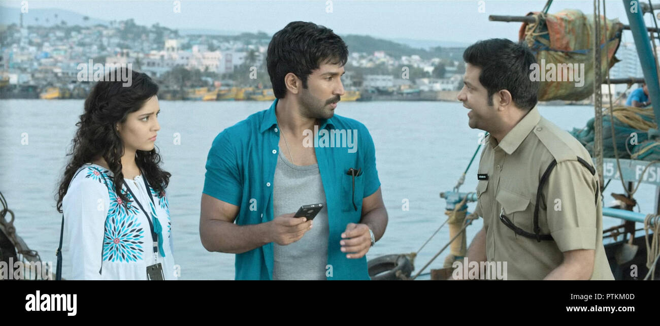 NEEVEVARO, l-r: Ritka Singh, Aadhi Pinisetty, Vennela Kishore, 2018 ...