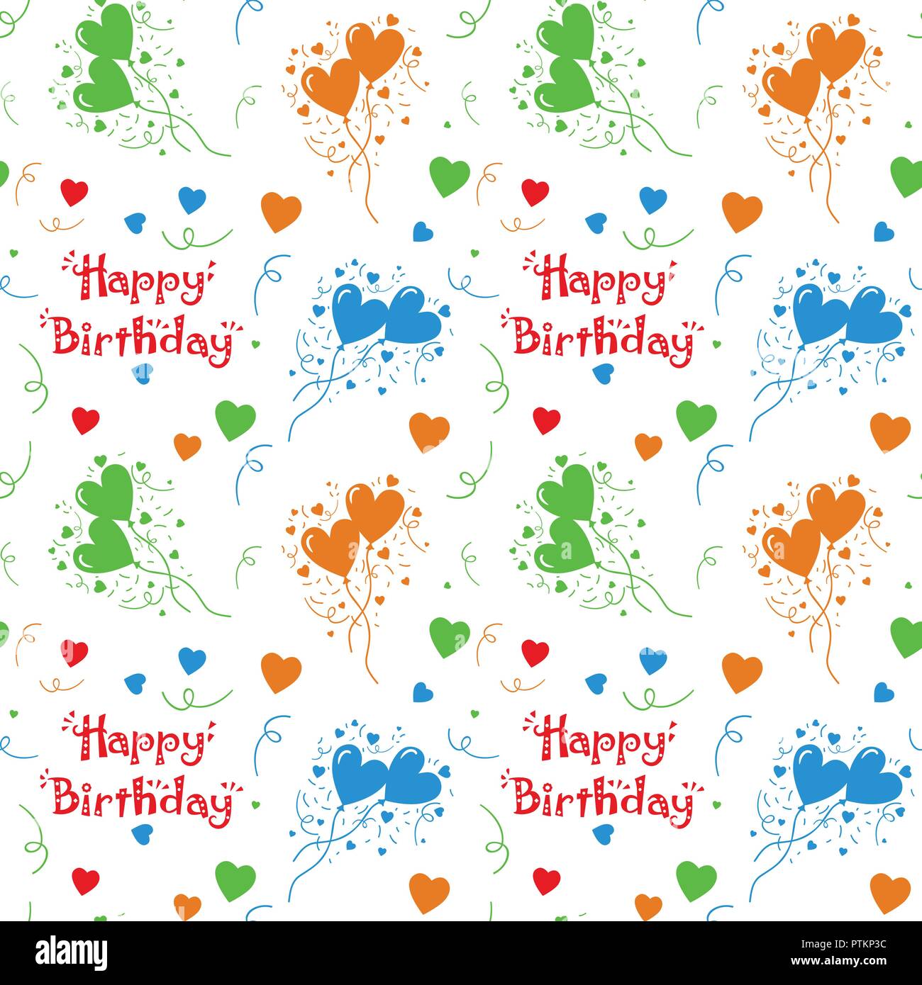 Happy birthday colorful pattern Background Stock Vector Image & Art - Alamy